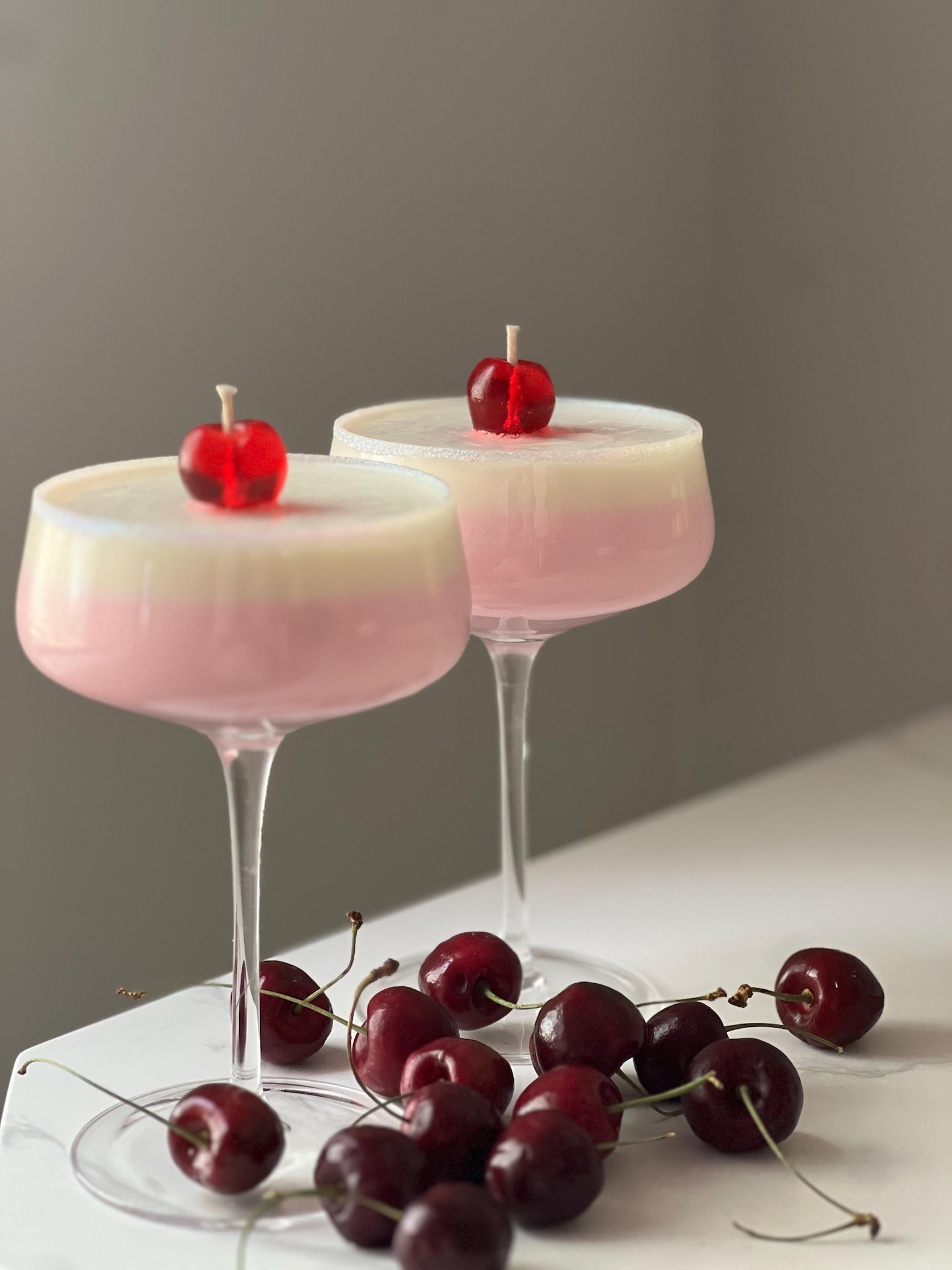 Cherry Bomb Martini Candle 10oz of Soy Wax, Rim is “sugared”. Fragrance ...