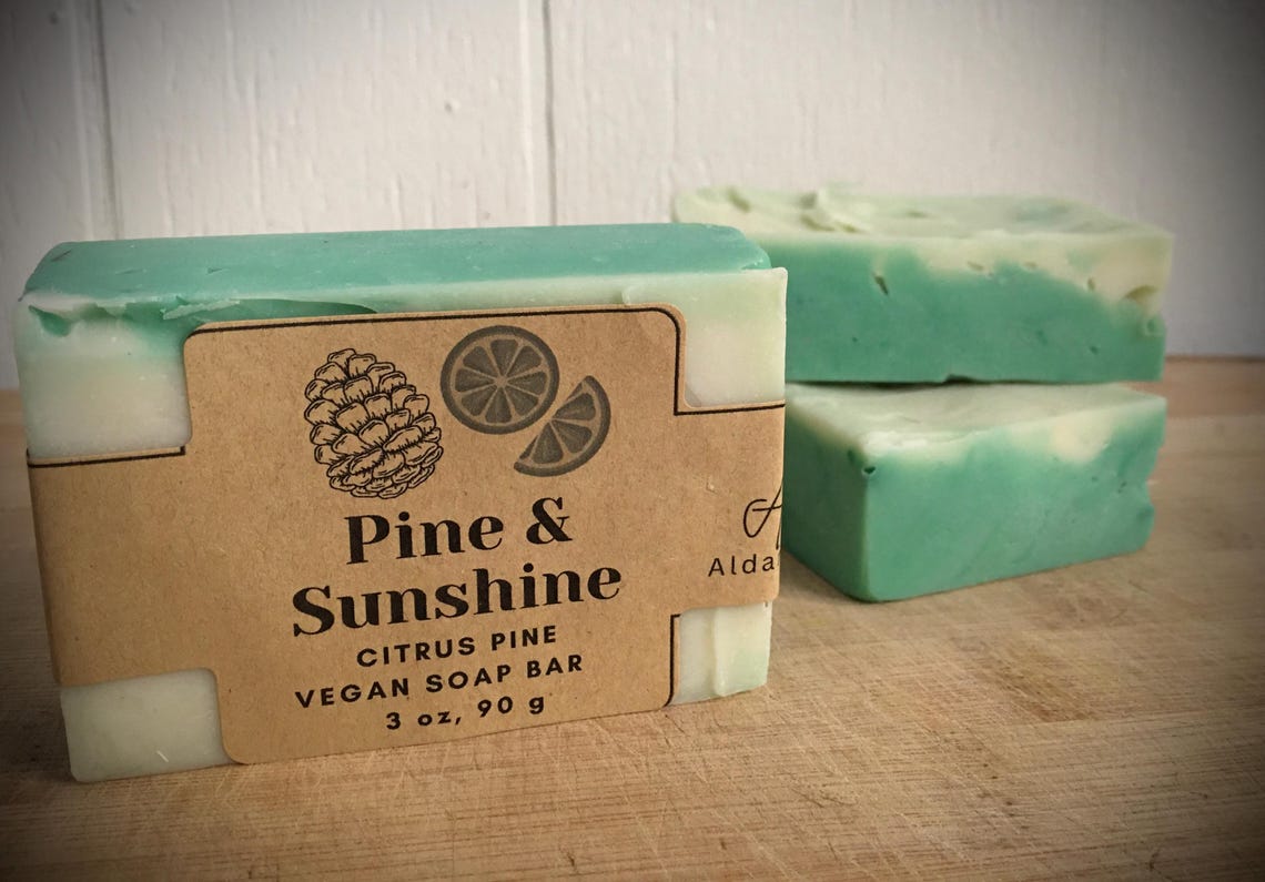 Handmade Natural Scented Vegan Soap Bars - Etsy