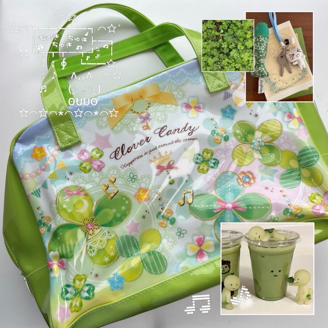 Vintage 2000s Clover Candy Bag – Heisei Retro PVC Bag - Etsy