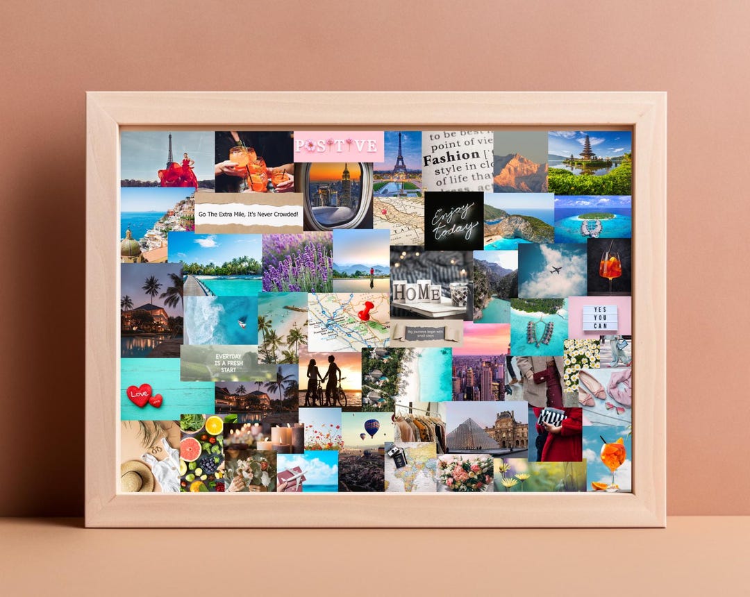 Editable Vision Board 2025 Canva Template A4 Digital Vision Board ...
