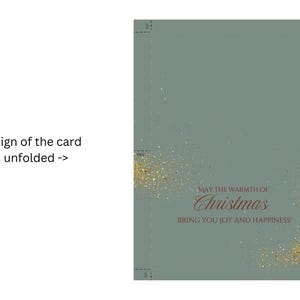 Printable Christmas Card Merry Christmas Greeting Card Holiday Season ...