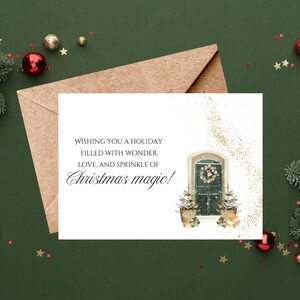 Printable Christmas Card Merry Christmas Greeting Card Holiday Season ...
