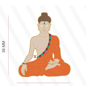 Thai Buddha Enamel Pin Badge. Limited Edition! - Etsy