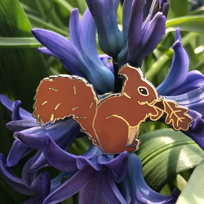 Squirrel Pin - Etsy