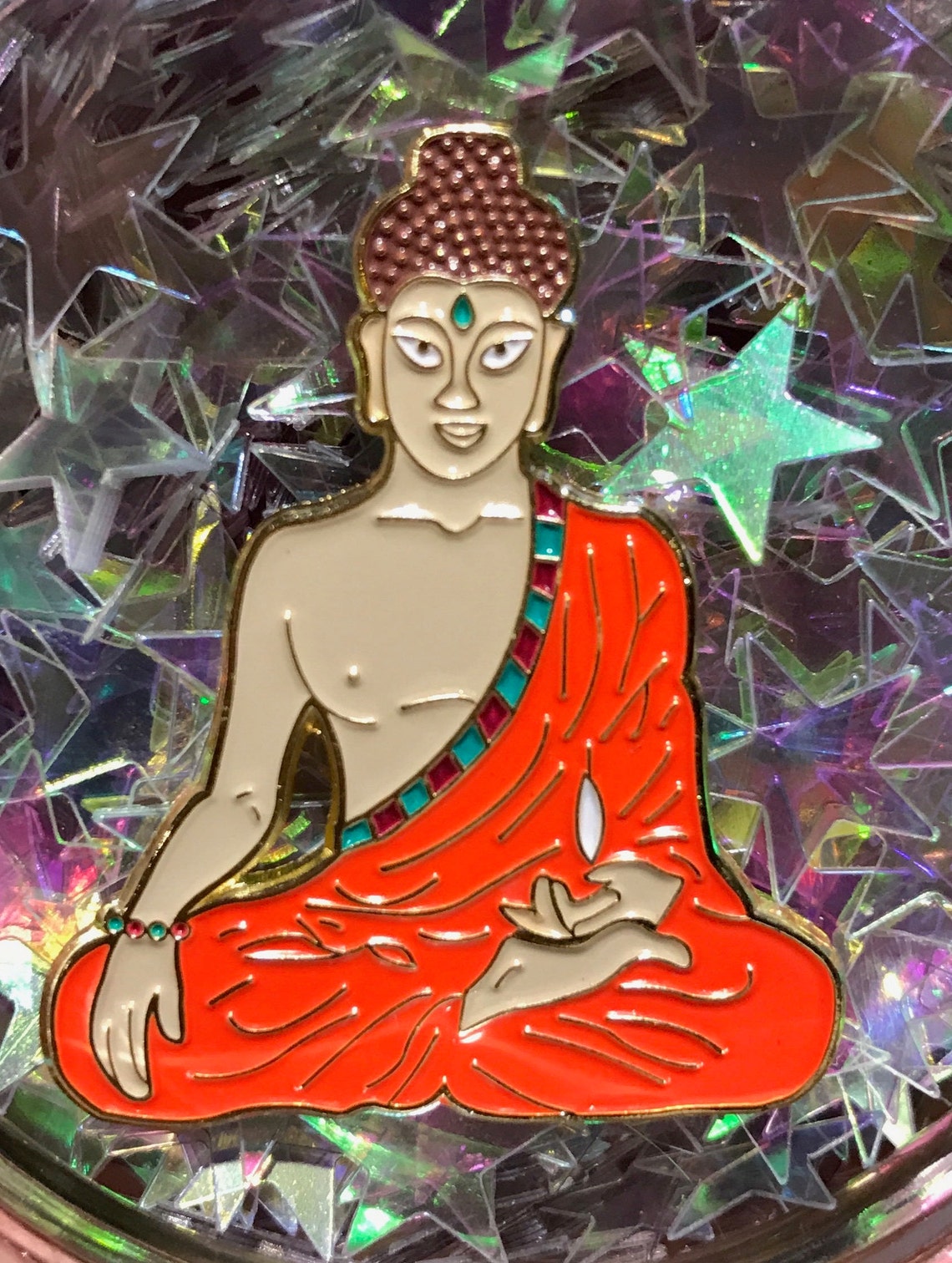 Thai Buddha Enamel Pin Badge. Limited Edition - Etsy