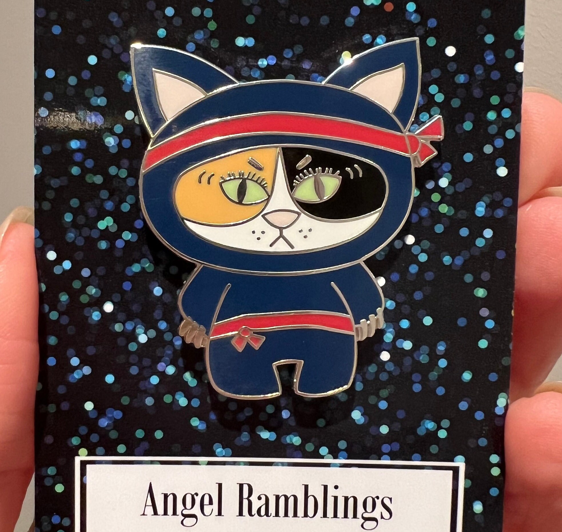 Awesome Ninja Cat Hard Enamel Pin Ninja Kitty - Etsy