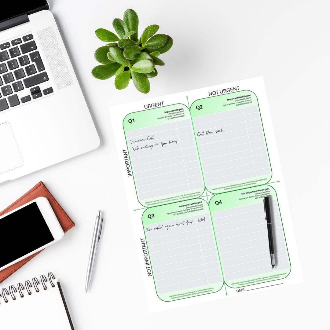 Time Management Worksheet - Etsy