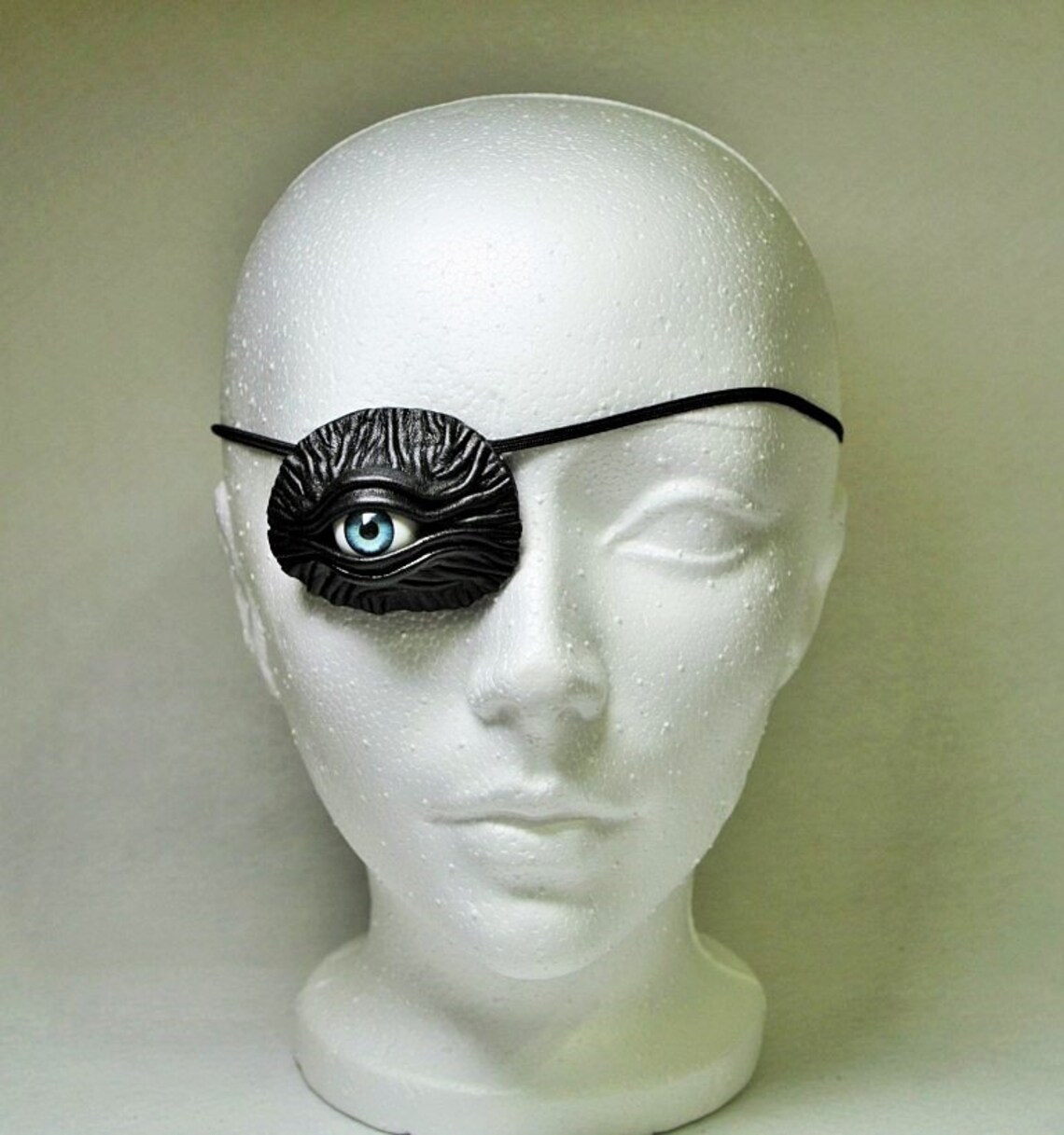 Dragon Eye Eyepatch Black Leather. Gothic Style Eye Patch. - Etsy India