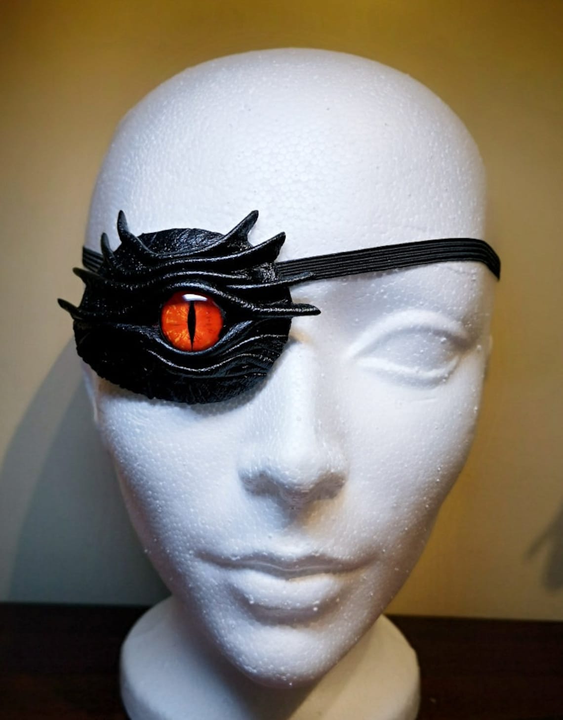 Dragon Eye Eye Patch Black Leather. Snake Eye Patch. Blue Eye | Etsy