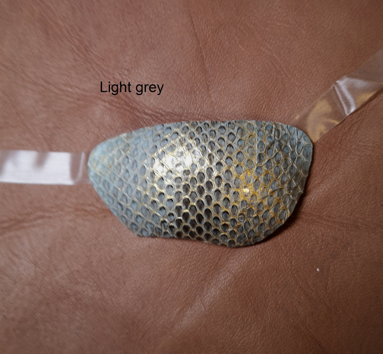 Leather Slim 3D Eye Patch. Snake Skin. Suitable for Permanent - Etsy