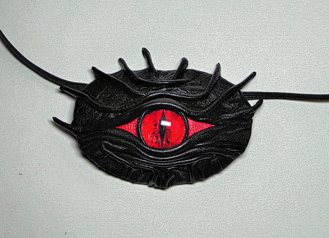Black Leather Eye Patch Cosplay Larp Steampunk Pirate Captain Medical ...