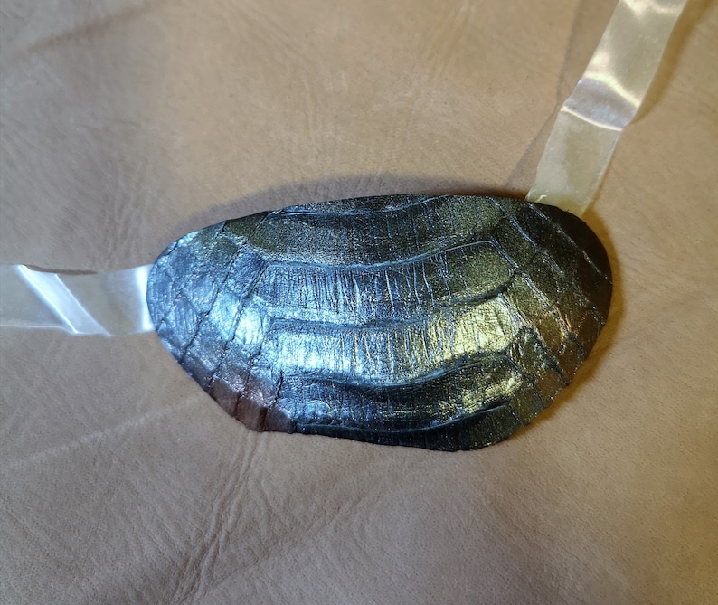 Leather Slim 3D Eye Patch. Snake Skin. Suitable for Permanent - Etsy