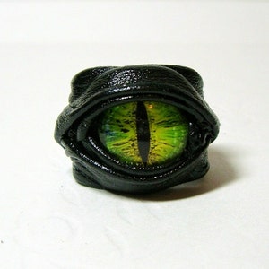 Adjustable Leather Ring. Statement Ring. Magic Evil Eye Occult | Etsy