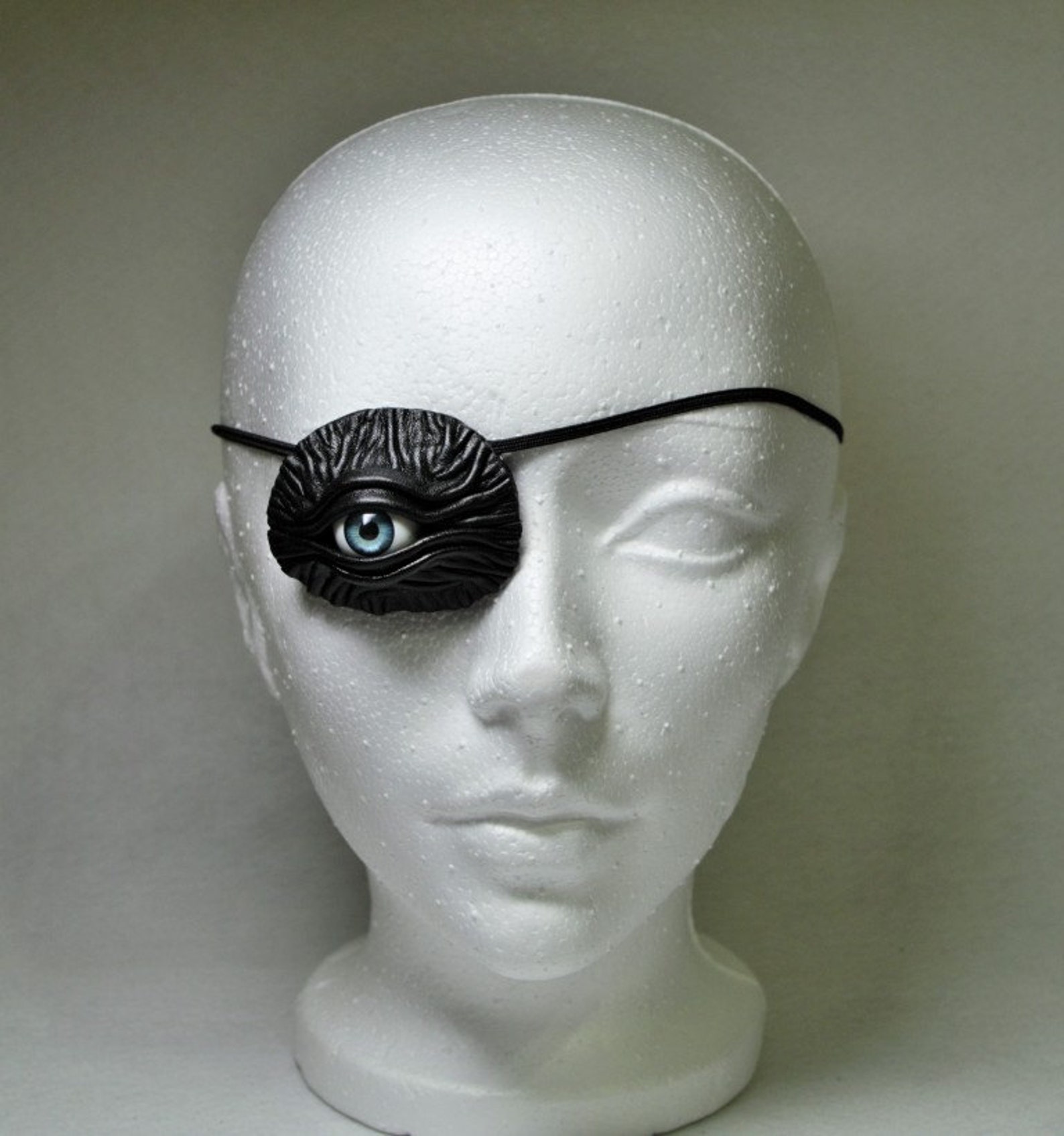 Dragon Eye Eyepatch Black Leather. Gothic Style Eye Patch. - Etsy India