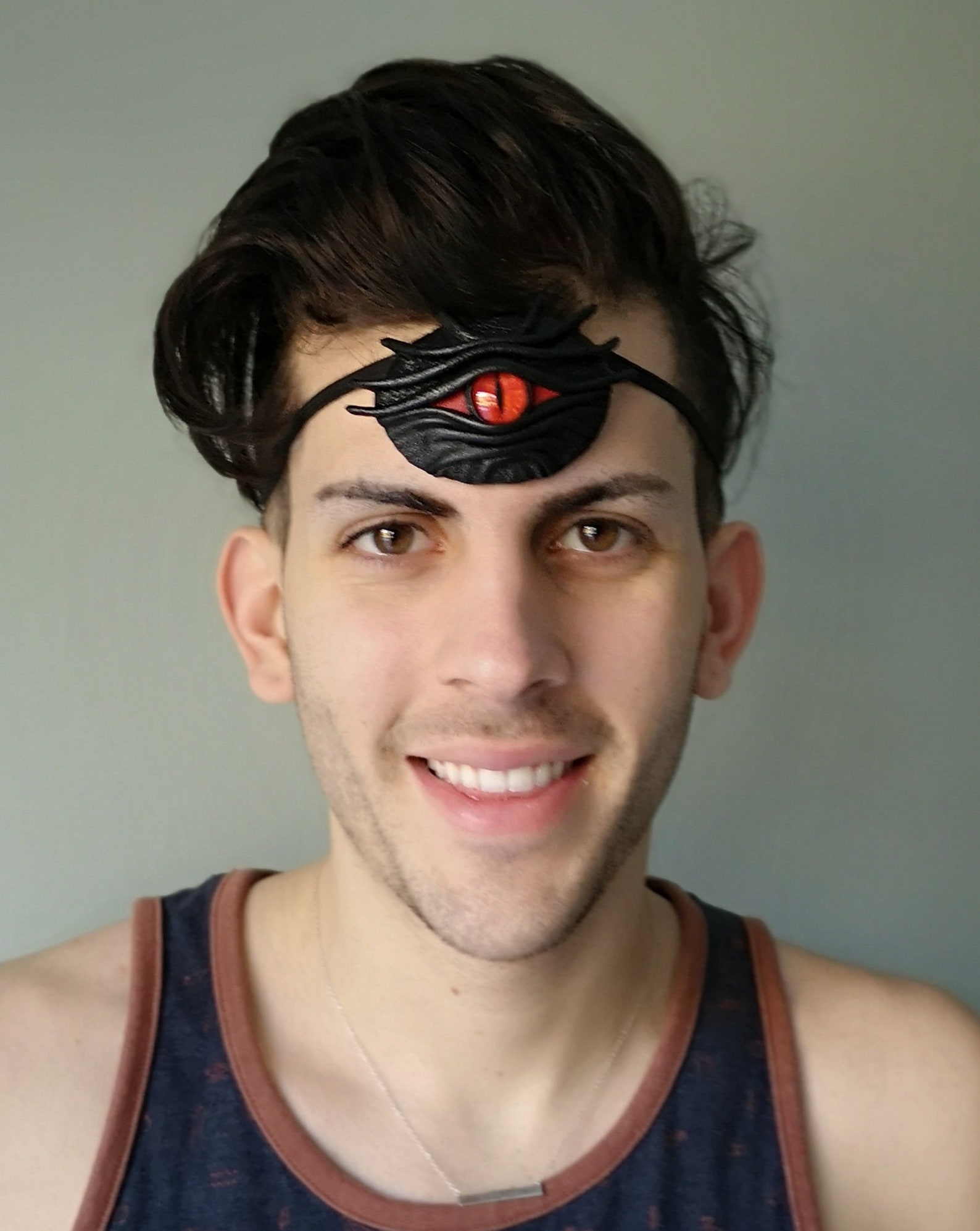 Dragon Eye Eye Patch Black Leather. Snake Eye Patch. Blue Eye | Etsy