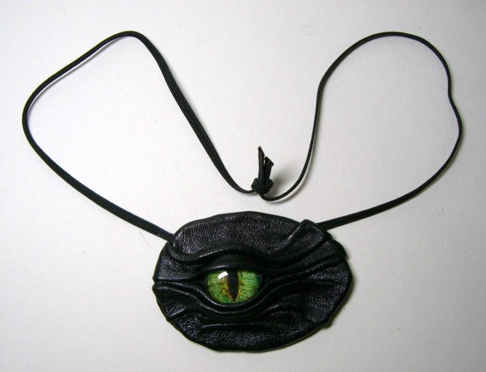 Dragon Eye Eye Patch Black Leather. Snake Eye Patch. Pirate | Etsy