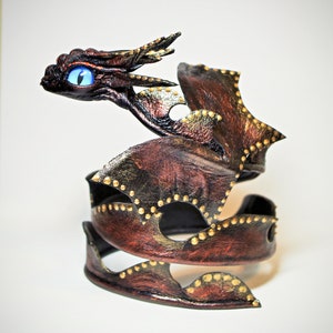 Real Leather Dragon Headpiece / Headdress / Tiara for Special Occasions ...