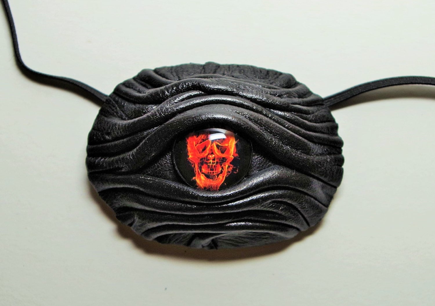 Handmade Leather Eye Patch. Cosplay Larp Steampunk Pirate Captain Stage ...