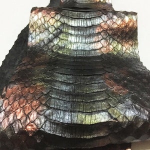 Leather Slim 3D Eye Patch. Snake Skin. Suitable for Permanent Use and ...