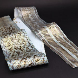 Leather Slim 3D Eye Patch. Snake Skin. Suitable for Permanent Use and ...