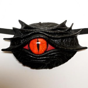 Black Leather Eye Patch Eyepatch Cosplay Larp Steampunk Pirate Captain ...