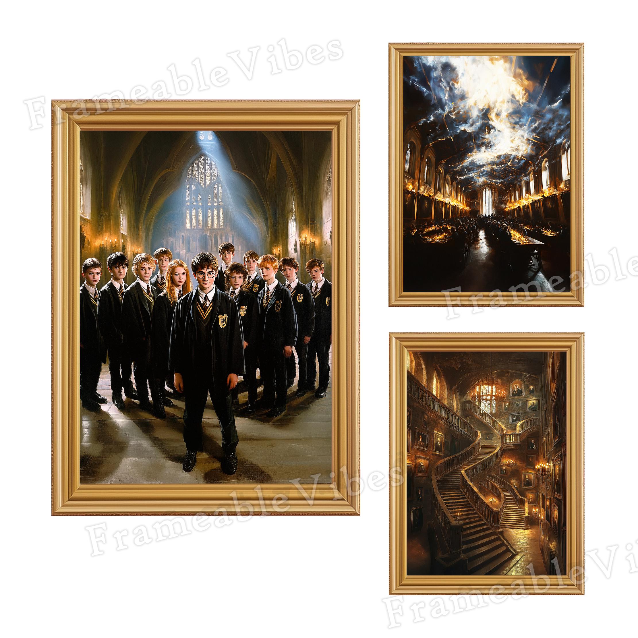 50 Magical Printable Portraits, Wizards Wall Art, PDF Digital Wizarding ...