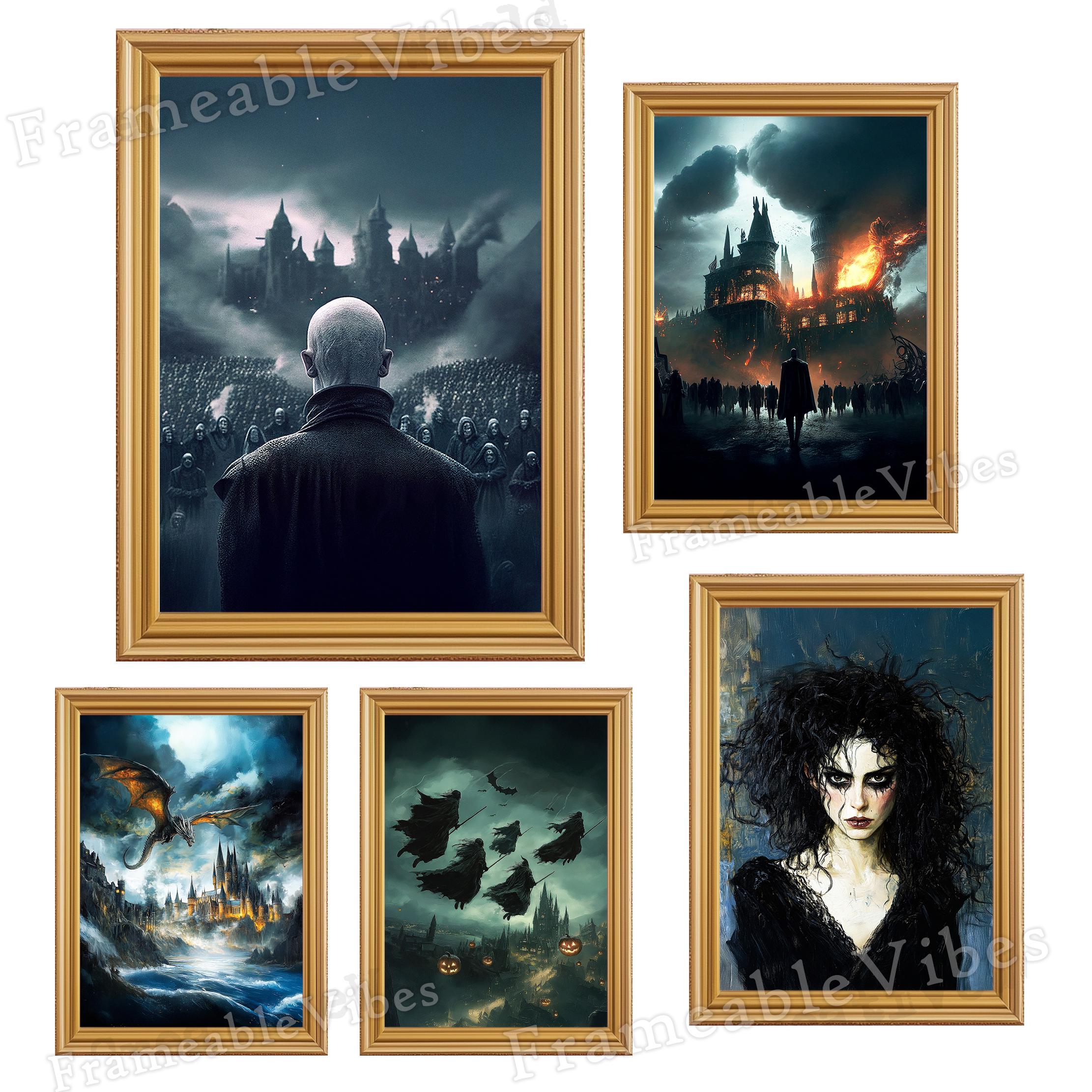 50 Magical Printable Portraits, Wizards Wall Art, PDF Digital Wizarding ...