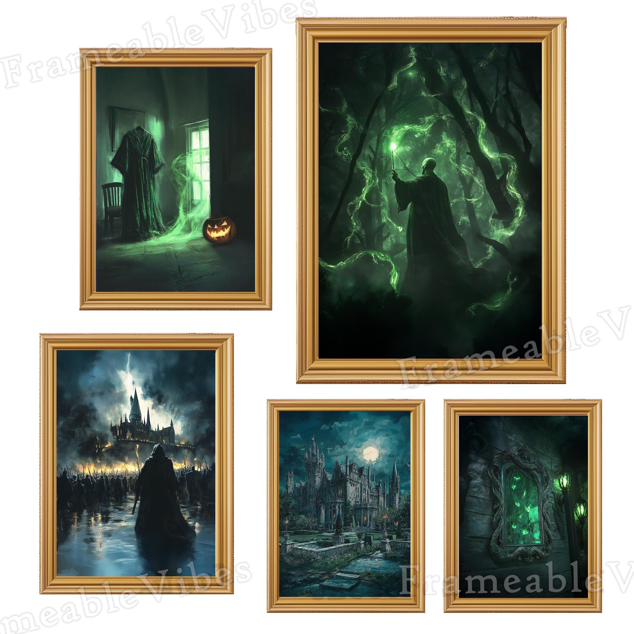 50 Magical Printable Portraits, Wizards Wall Art, PDF Digital Wizarding ...