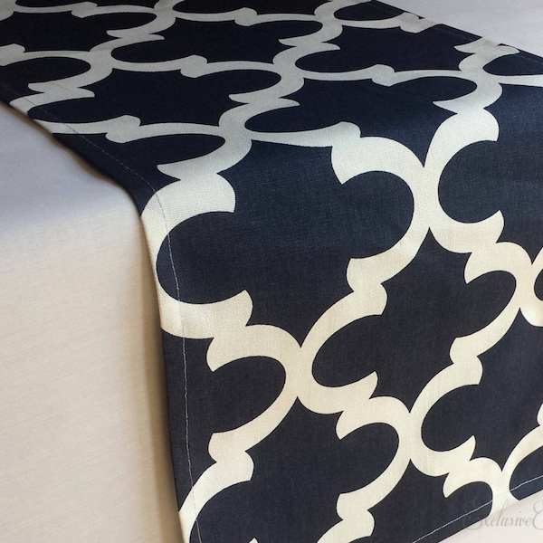 Navy Table Runner - Etsy