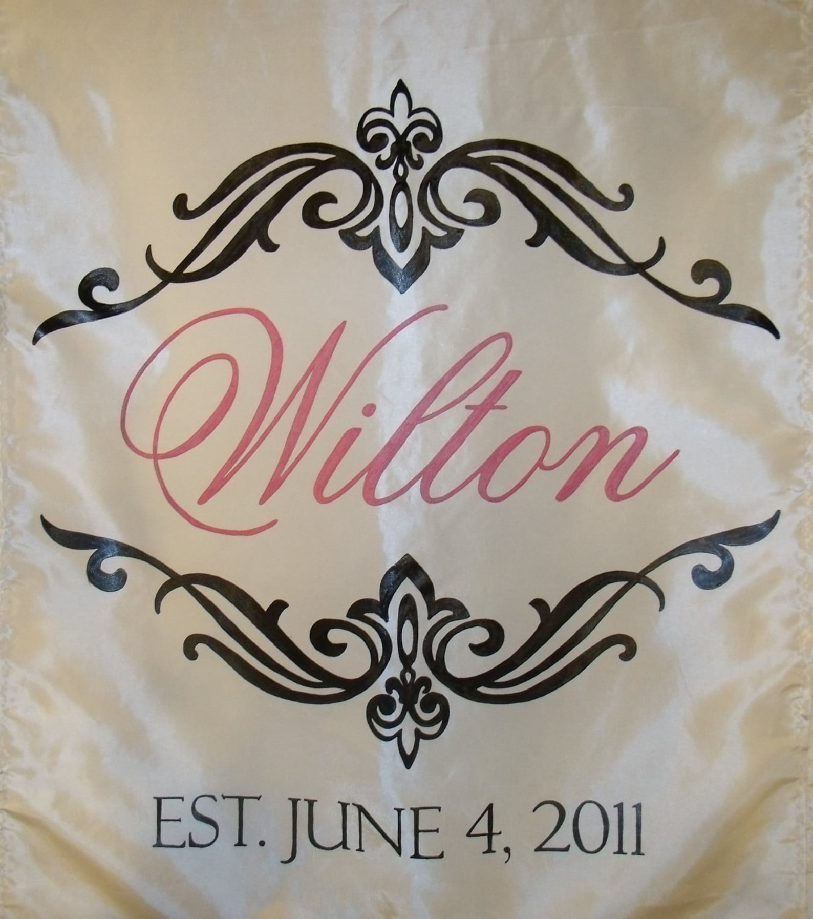Custom Wedding Table Runner Personalized Monogram Table Sign - Etsy