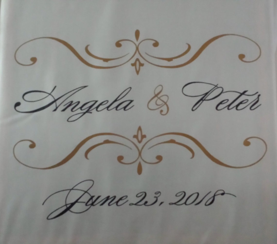 Isle Runner Wedding Aisle Runner Hand Painted Isle Runner - Etsy