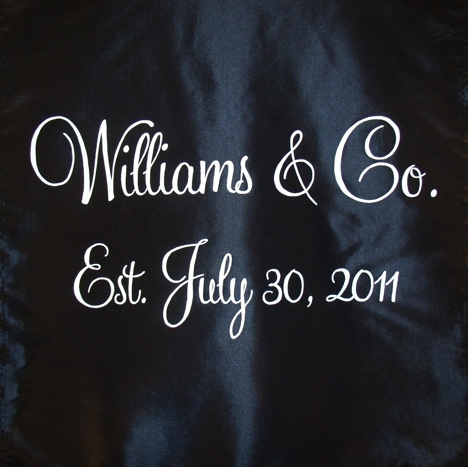 Custom Wedding Table Runner Personalized Monogram Table Sign - Etsy