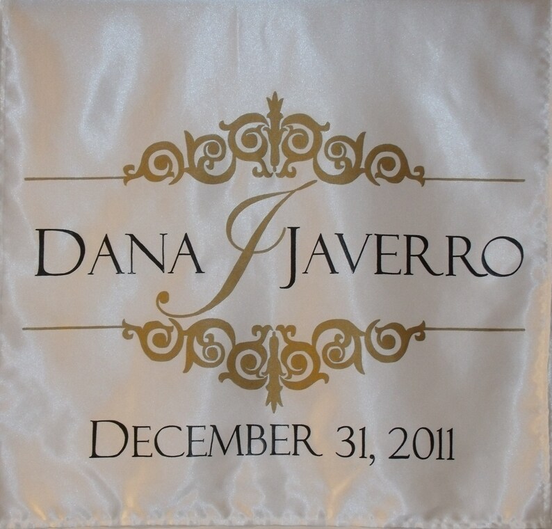 Custom Wedding Table Runner Personalized Monogram Table Sign - Etsy
