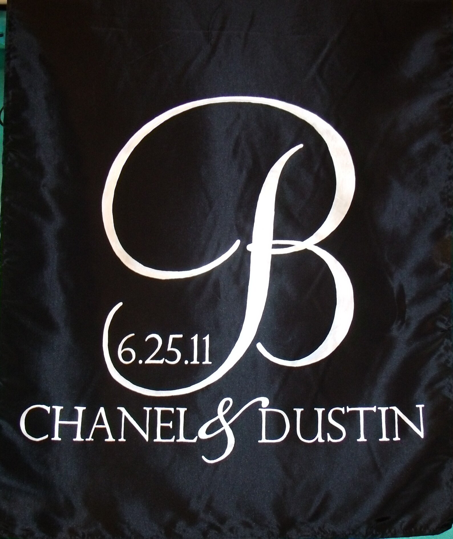 Custom Wedding Table Runner Personalized Monogram Table Sign - Etsy