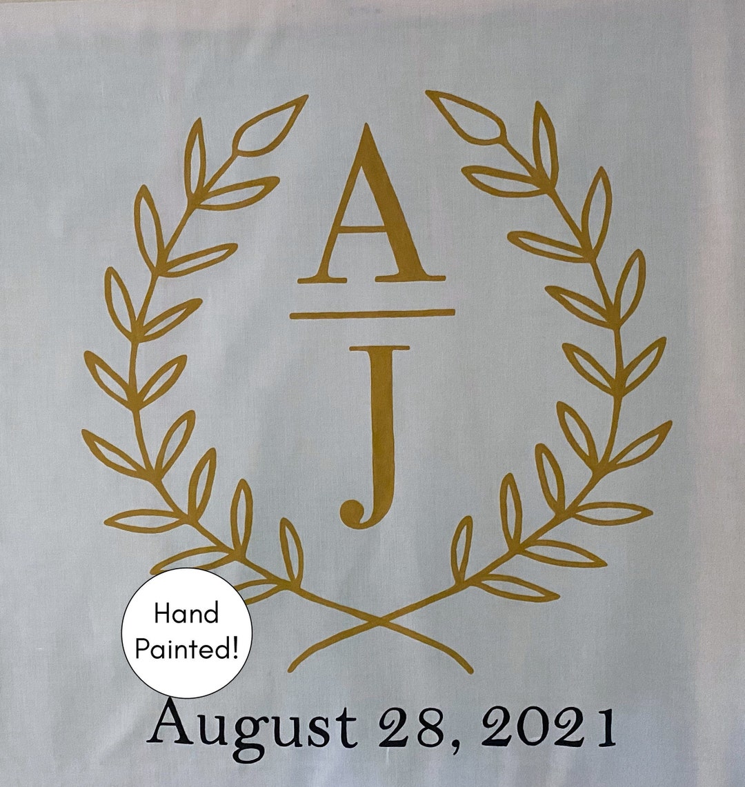 Outdoor Aisle Runner Wedding Isle Runner Ceremony Decor Hand Painted ...