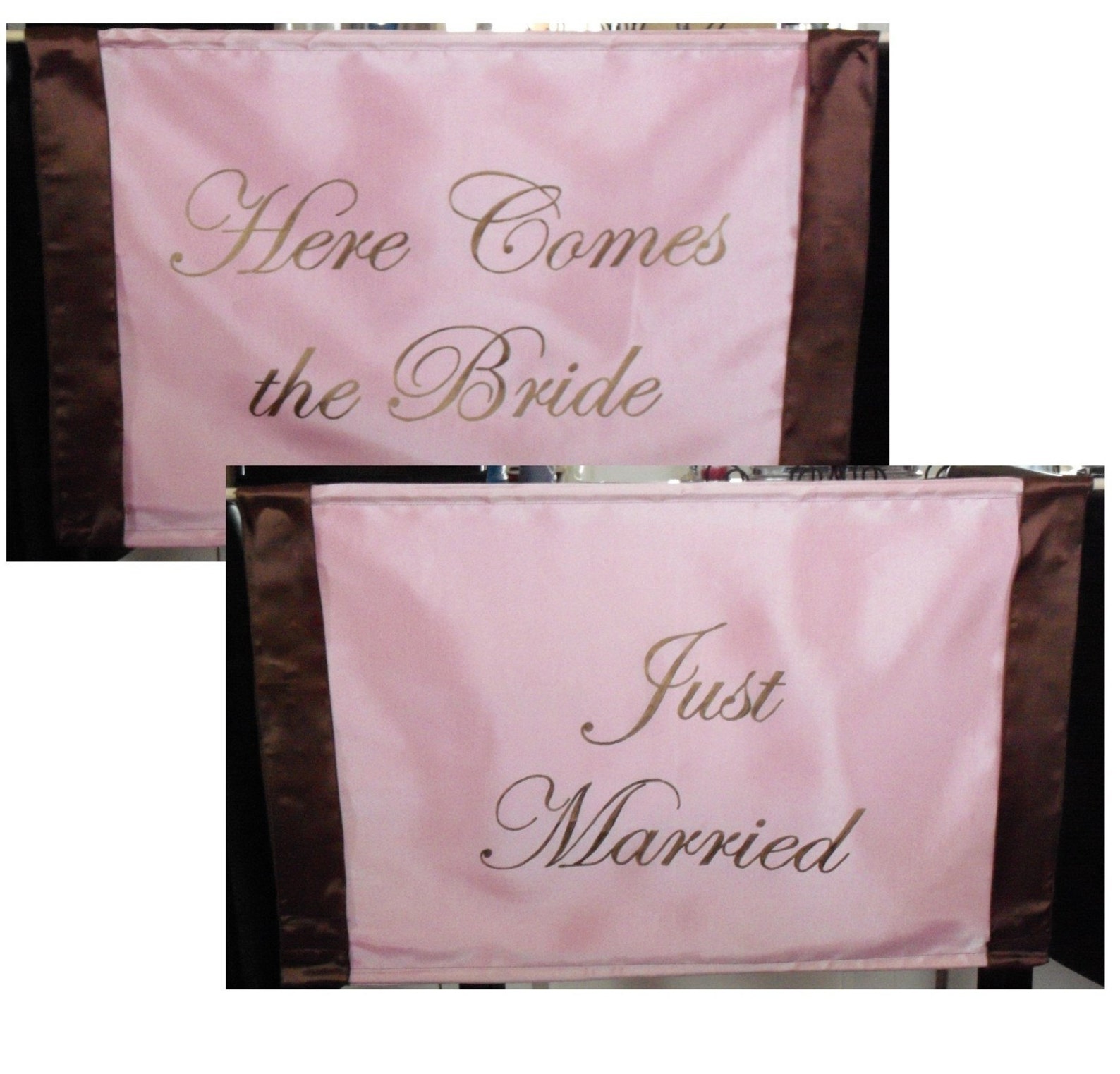 Here Comes the Bride Banner Wedding Sign Ceremony Banner - Etsy