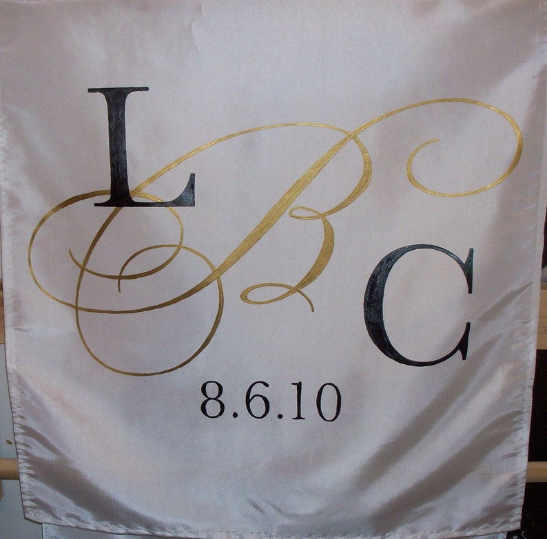 Custom Wedding Table Runner Personalized Monogram Table Sign - Etsy