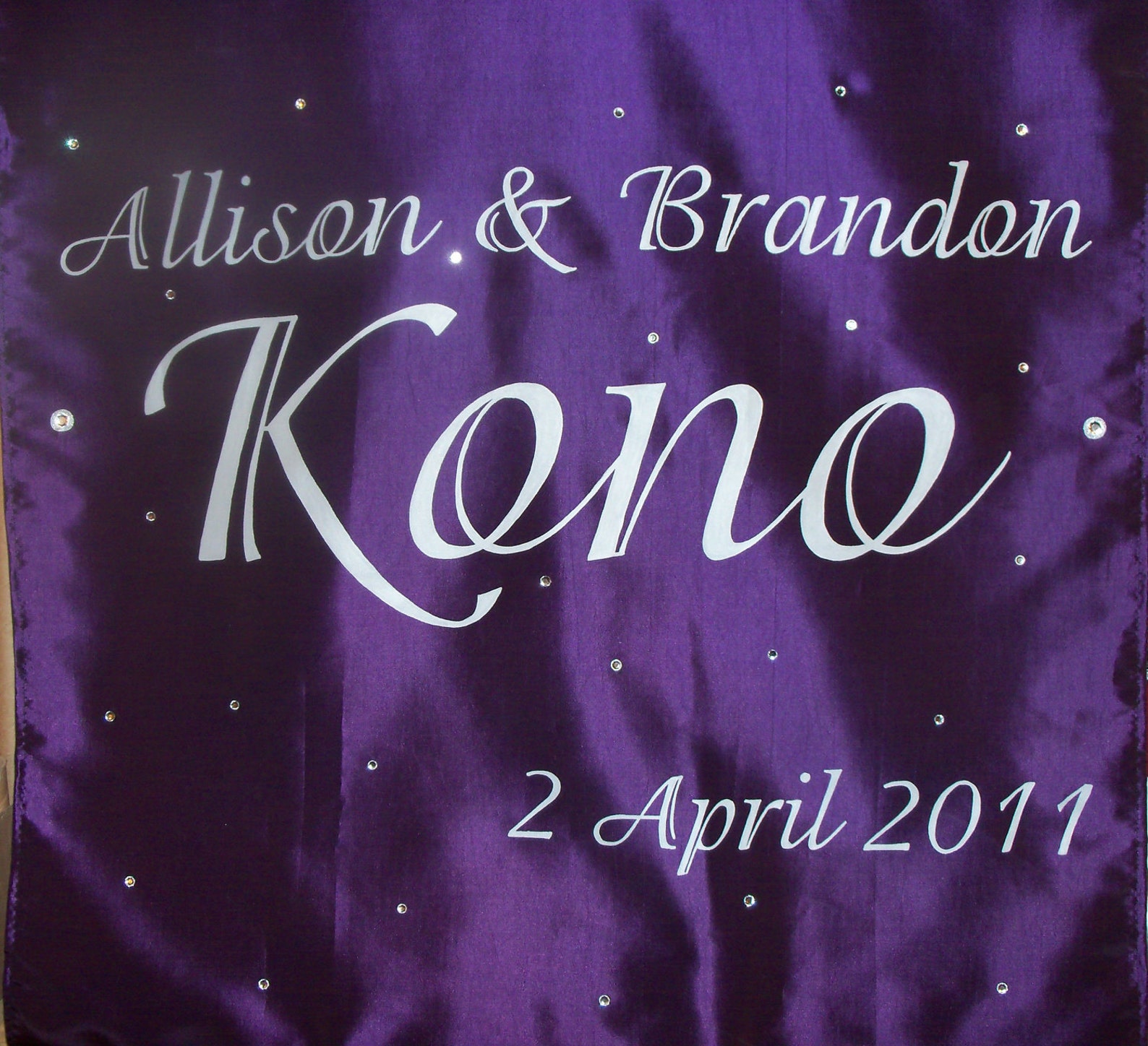 Custom Wedding Table Runner Personalized Monogram Table Sign - Etsy