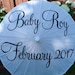Baby Announcement Sign Maternity Photography Prop Parasol Banner Baby ...