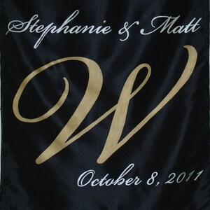 Custom Wedding Table Runner Personalized Monogram Sign Banner ...