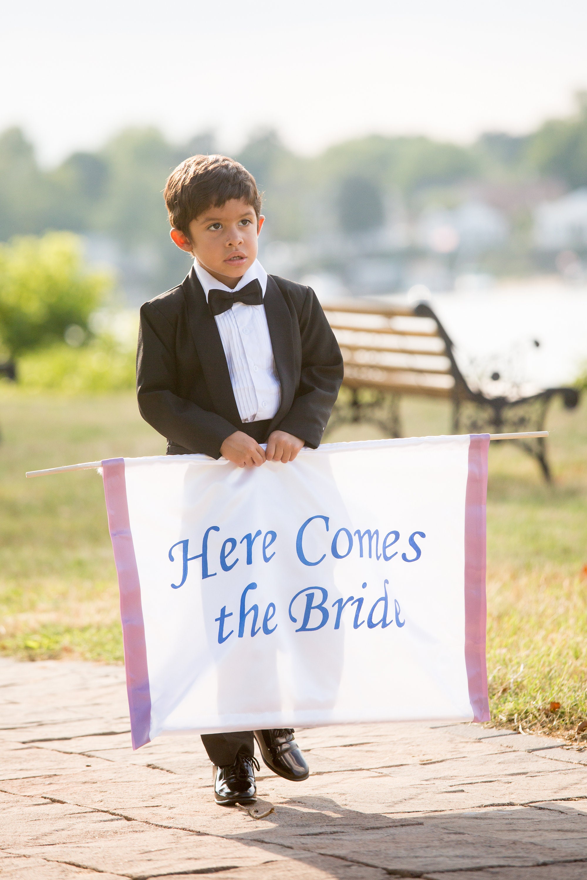 Here Comes the Bride Banner Wedding Ceremony Banner Sign | Etsy