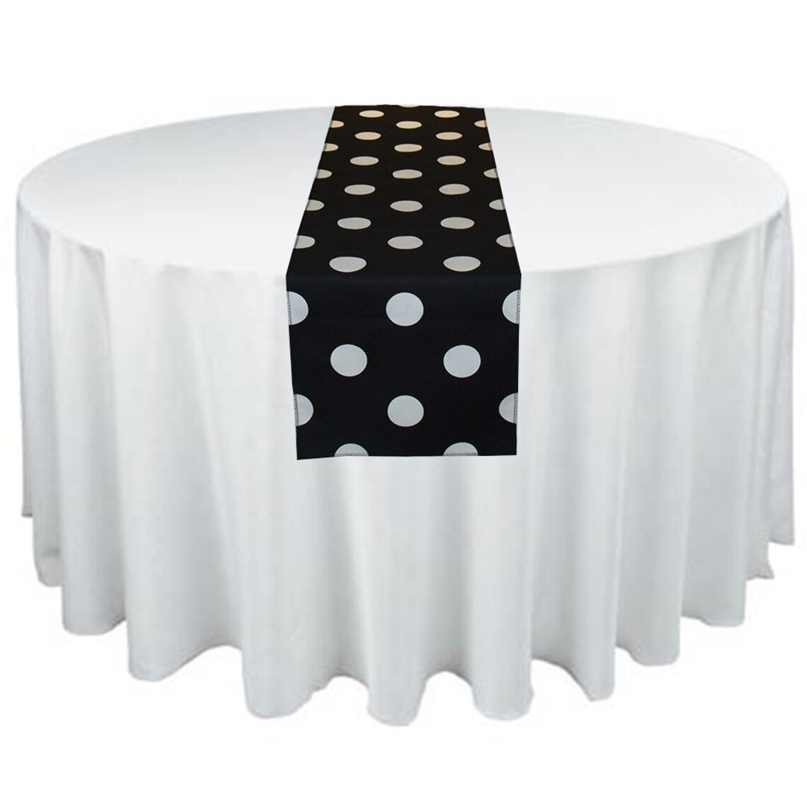 Black and White Polka Dot Table Runner Wedding Table - Etsy