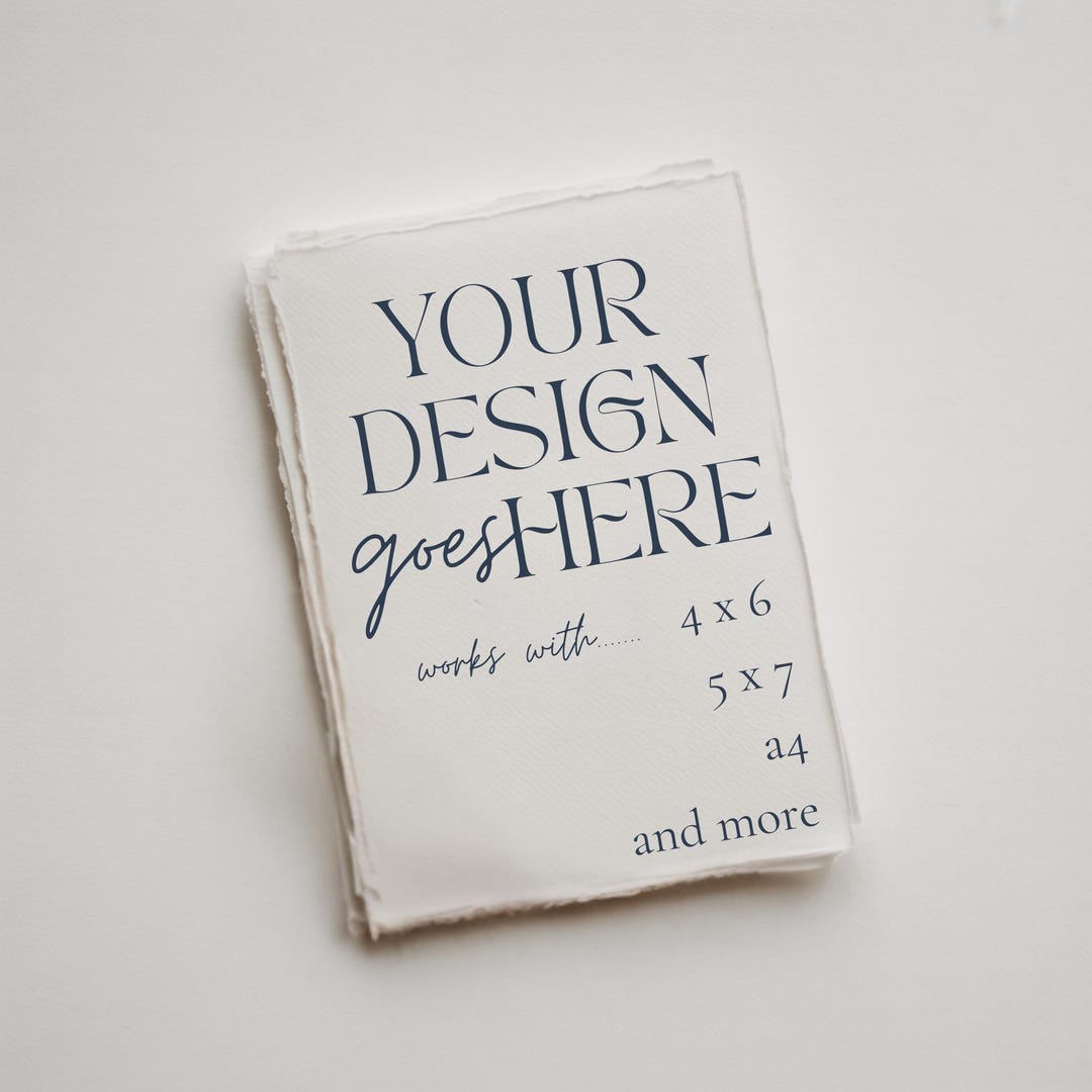 Cotton Rag Paper Mockup Bundle: Minimalist Stationery Flat Lays - Etsy