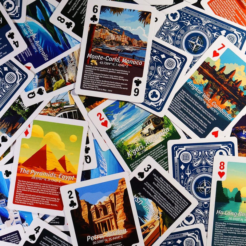 World Tour Travel Cards - Etsy UK