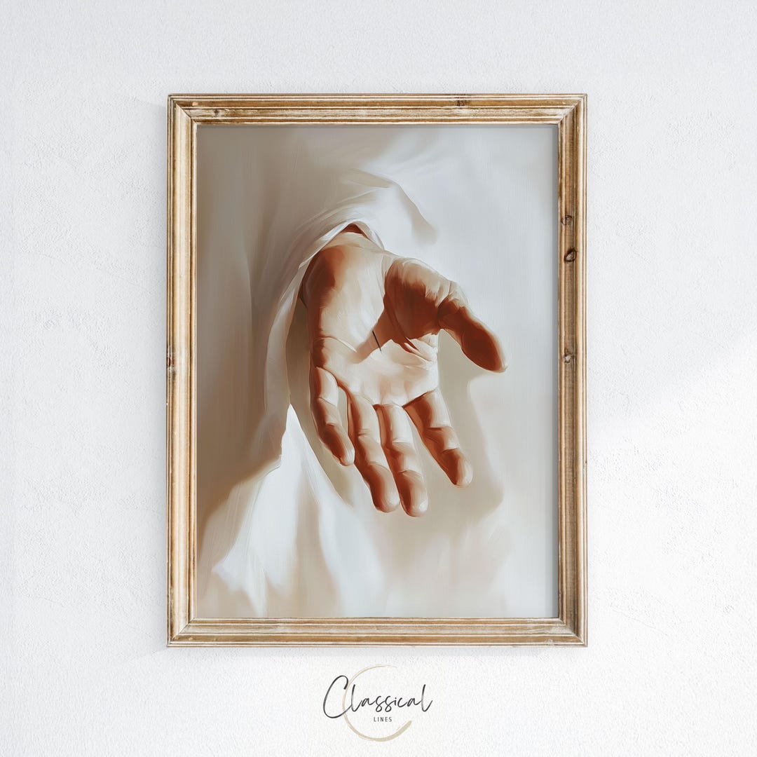 Jesus Christ Hand Art Print, Resurrected Christ (digital Download) - Etsy