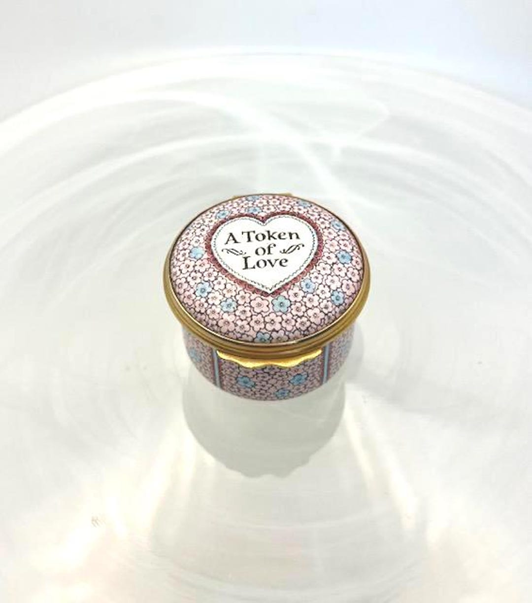 Bilston and Battersea - Enamel Trinket Box - A Token of Love - Etsy