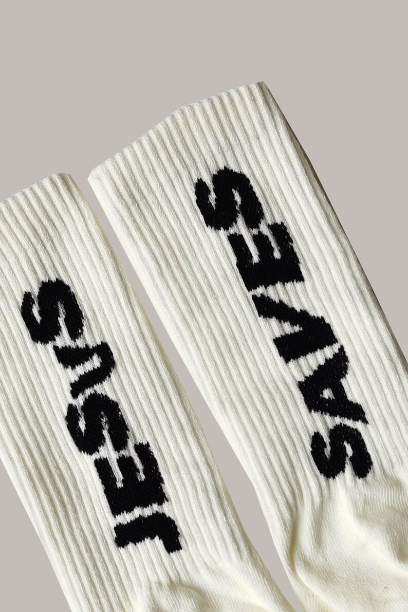 Jesus Saves Christian Faith Socks Godly Gift Bible Verse Socks ...