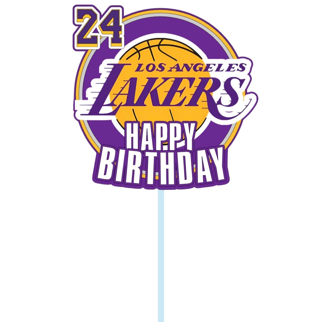 Los Angeles Lakers Cake Topper - Etsy