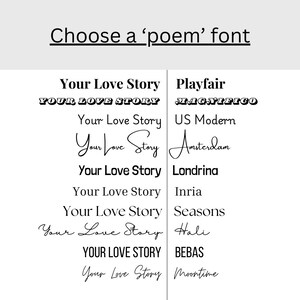 Bespoke Love Story Poem for Wedding Day | Personalised Poem for ...