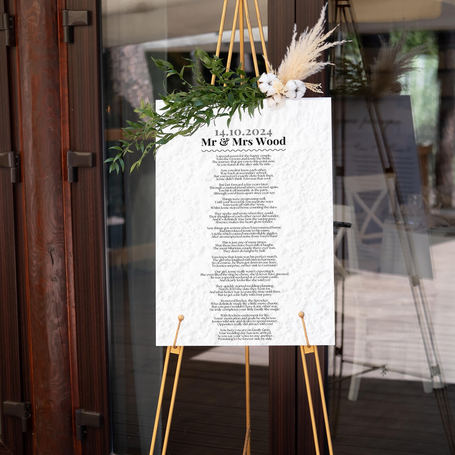 Bespoke Love Story Poem for Wedding Day | Personalised Poem for ...